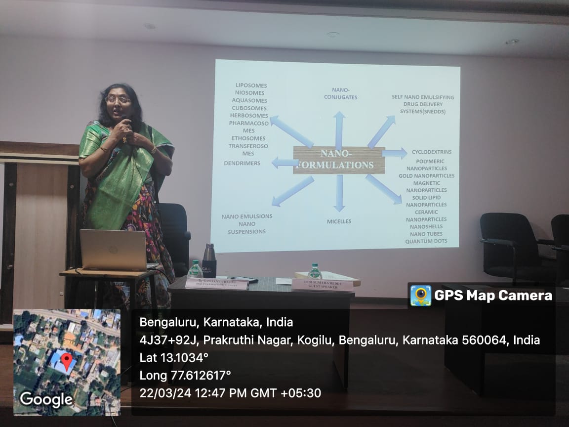 Guest Lecture on “Nanoformulation in Novel Drug Delivery & Career ...